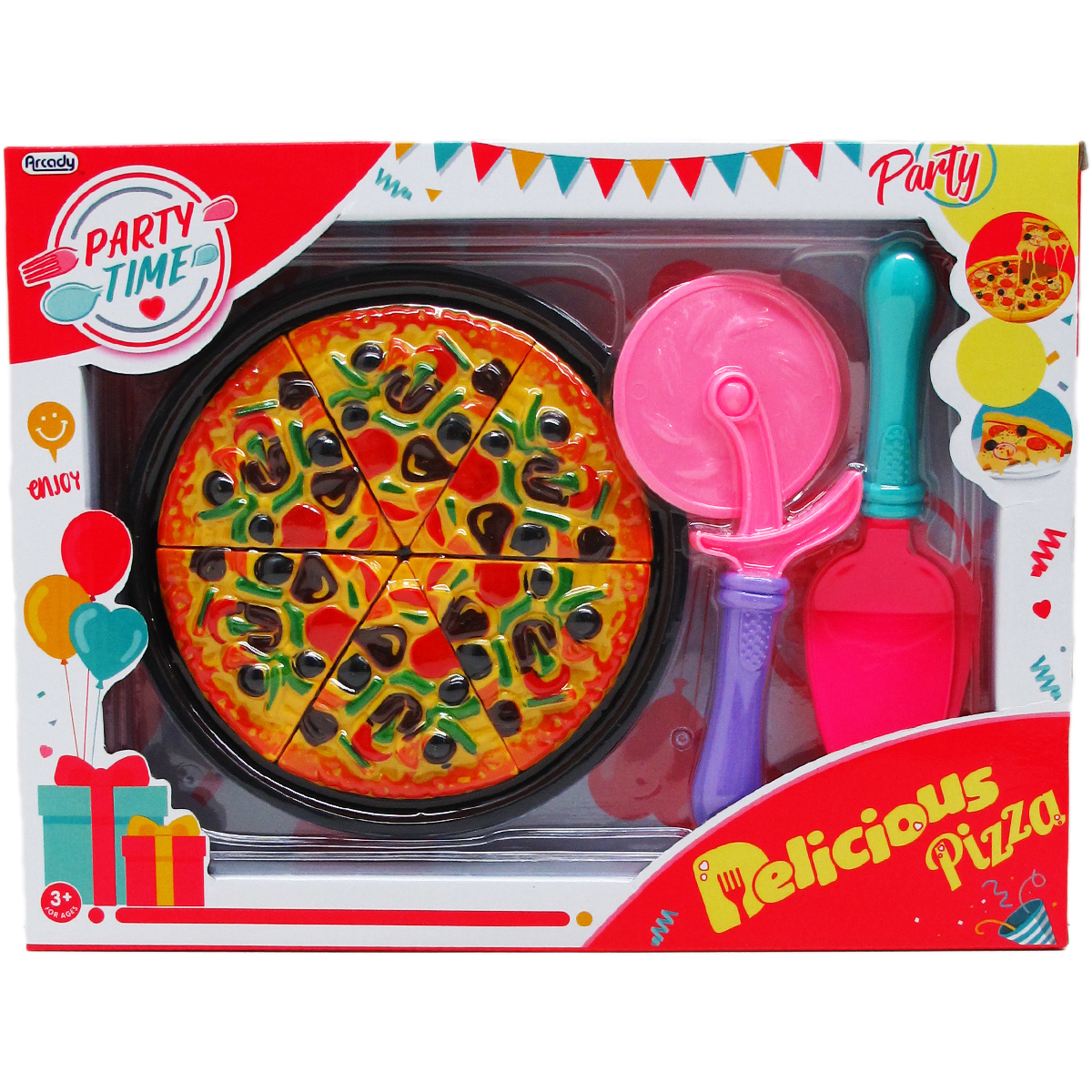 Wholesale Pizza Party Toy Set - 9-Piece, Ages 3+, Plastic