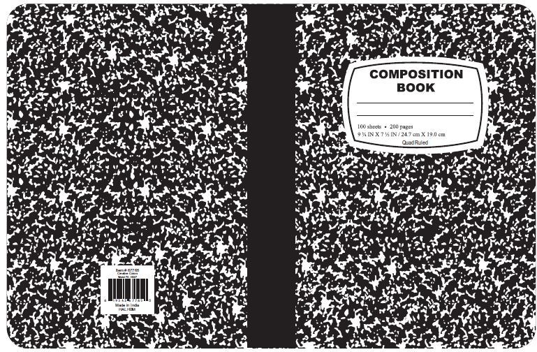 Wholesale Composition Book Quad Ruled SKU 2276176 DollarDays