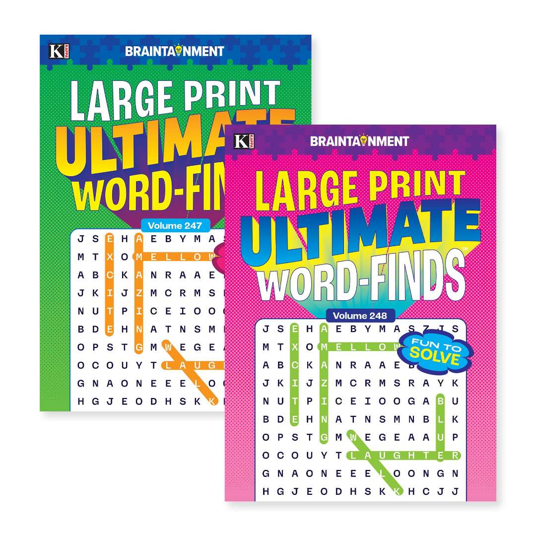 Wholesale Word Puzzle Books - 2 Volumes, Assorted