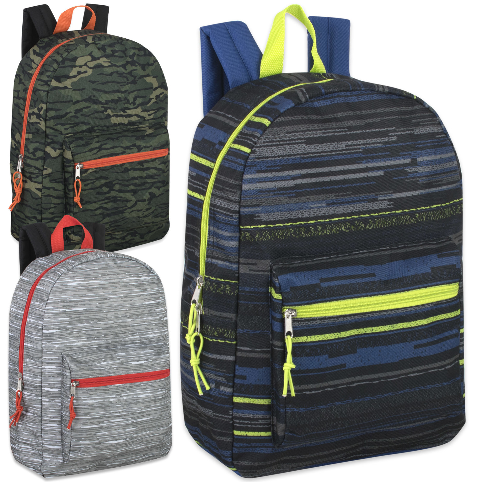 Wholesale 17 Basic Boys Backpacks 4 Assorted Printed SKU 1945672 Wholesale 17 Basic Boys Backpacks 4 Assorted Printed SKU 1945672