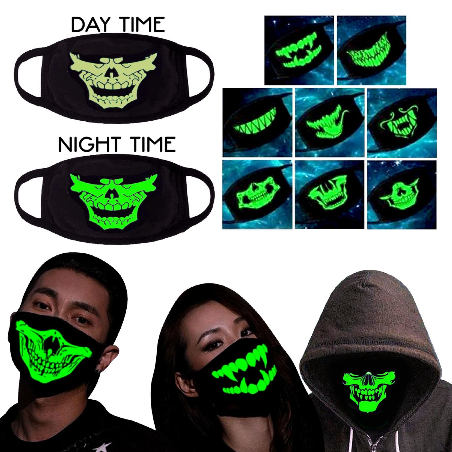 Bulk Reusable Glow In The Dark Face Masks With Display bulk-reusable-glow-in-the-dark-face-masks-with-display