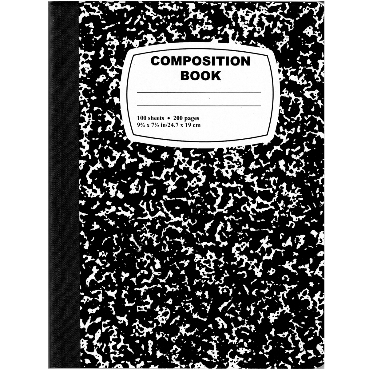 Wholesale Black Composition Notebook 100 Sheets SKU 1276253 DollarDays