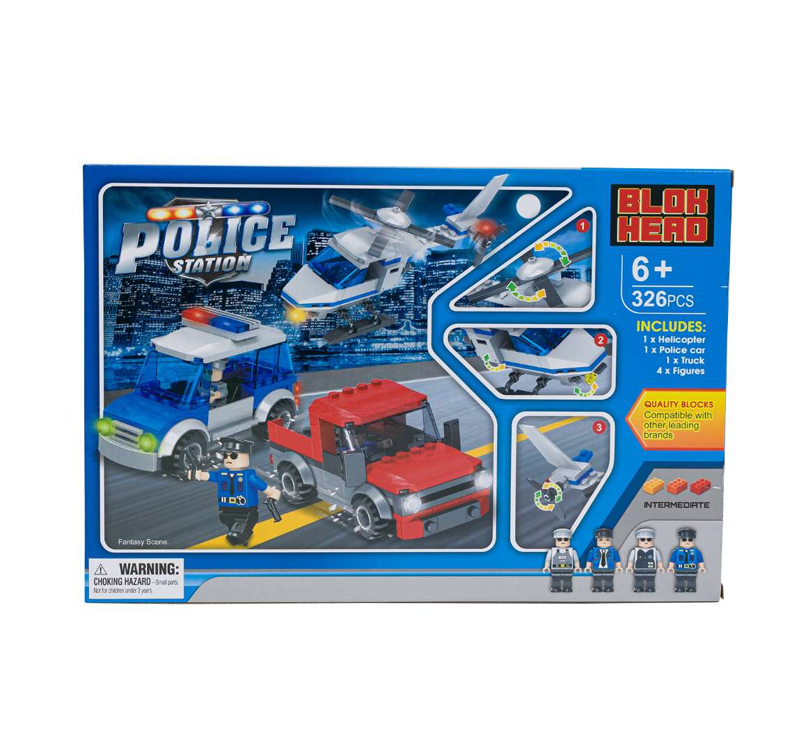 Wholesale Police Station Building Brick Playsets 326 Pieces