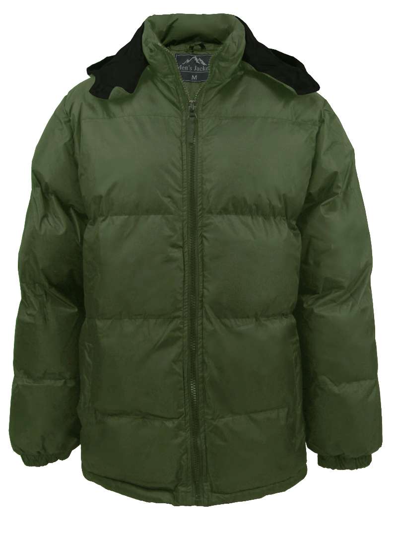 Men's Fleece Lined Insulated Bubble Jackets, 3XL-4XL