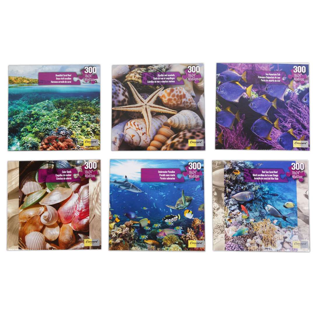 Wholesale Puzzles - Under the Sea, 300 Pc | Bulk Puzzle Games