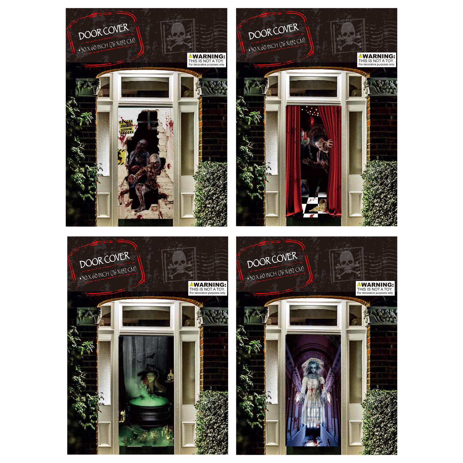 Wholesale Halloween Door Cover Assorted SKU 2351526 DollarDays wholesale-halloween-door-cover-assorted-sku-2351526-dollardays