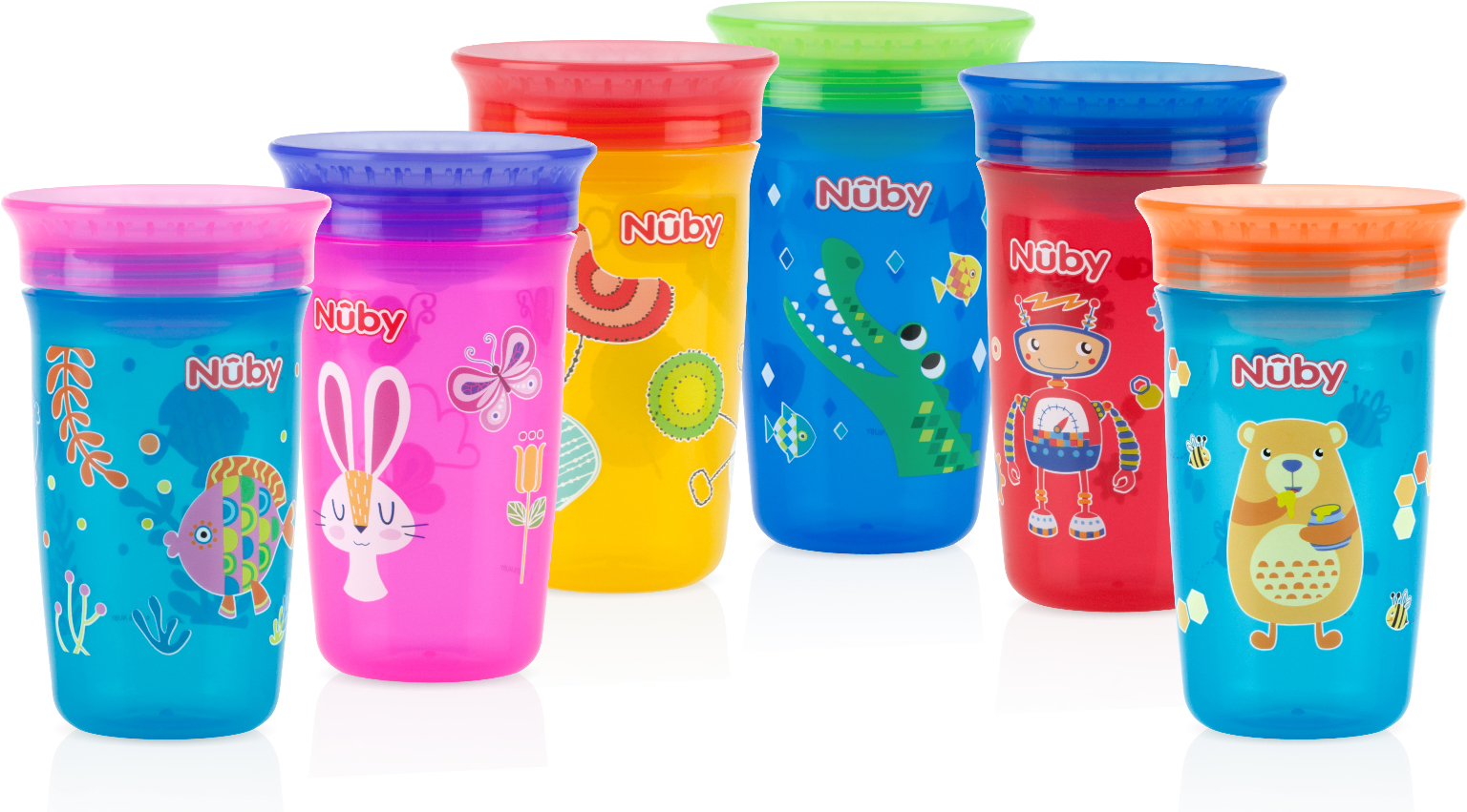 Wholesale Nuby No-Spill 360° Printed Wonder Cup (SKU 2276635) DollarDays