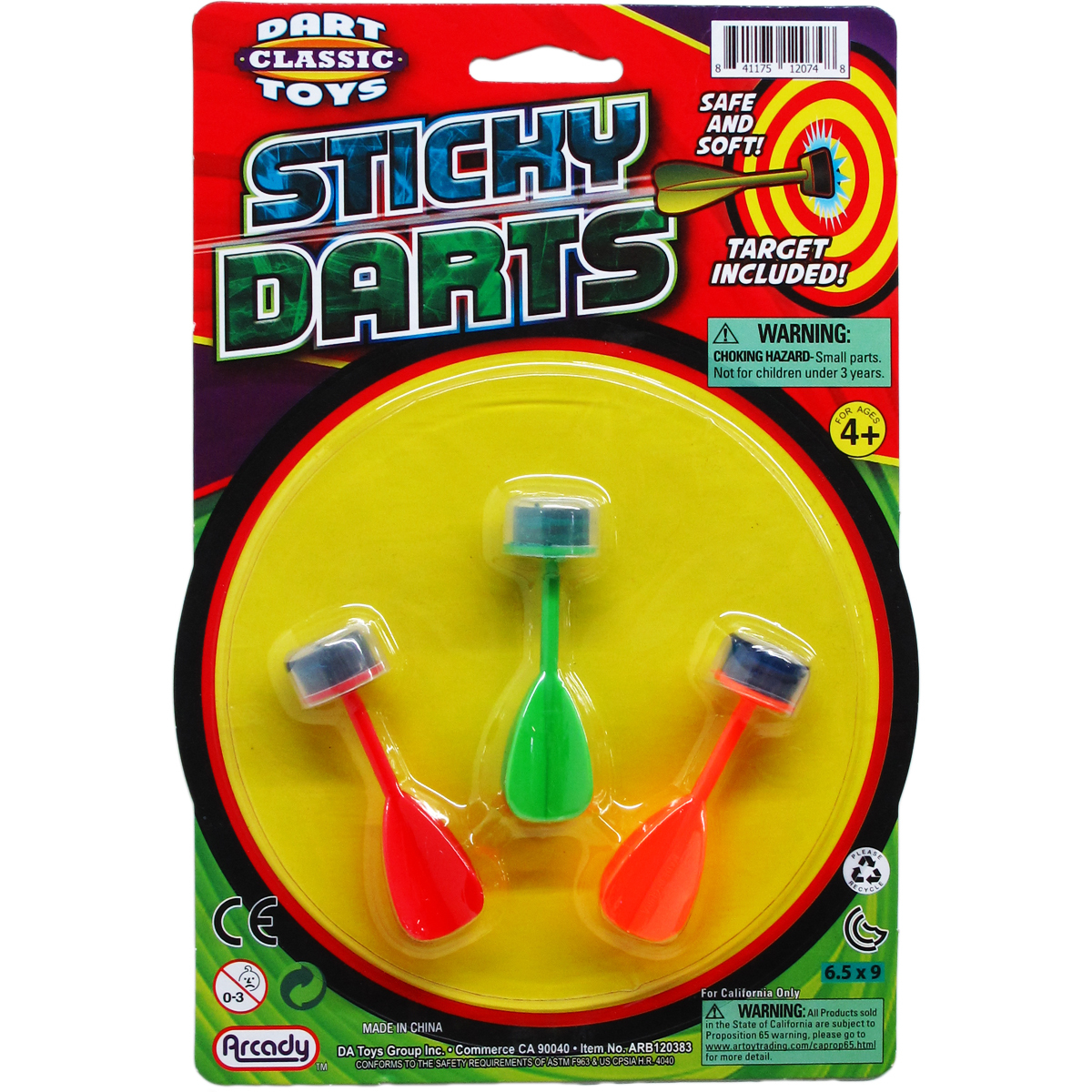 Wholesale Darts 3-Pieces Toy Sets - Assorted Colors, 2.5"