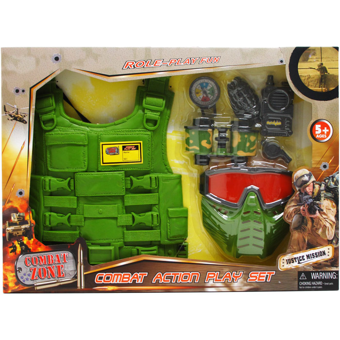 Wholesale 6-Piece Military Play Set with 12" Toy Vest (SKU 2280761 ...