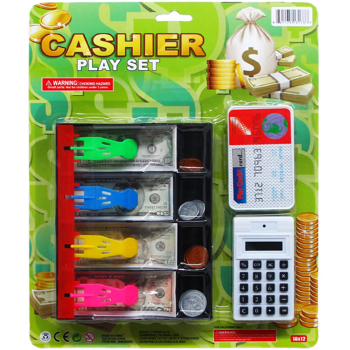 Wholesale Toy Money Cashier Playset - Plastic, Ages 4+