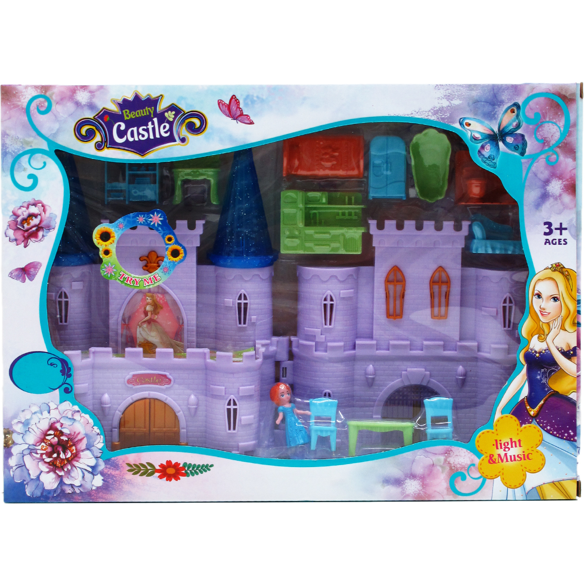 Wholesale Castle Toy Playsets - Purple, Plastic, Ages 3+
