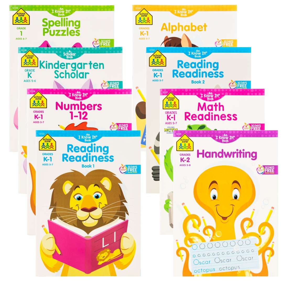 Wholesale Childrens' School Workbooks - K-1, 32 Pages