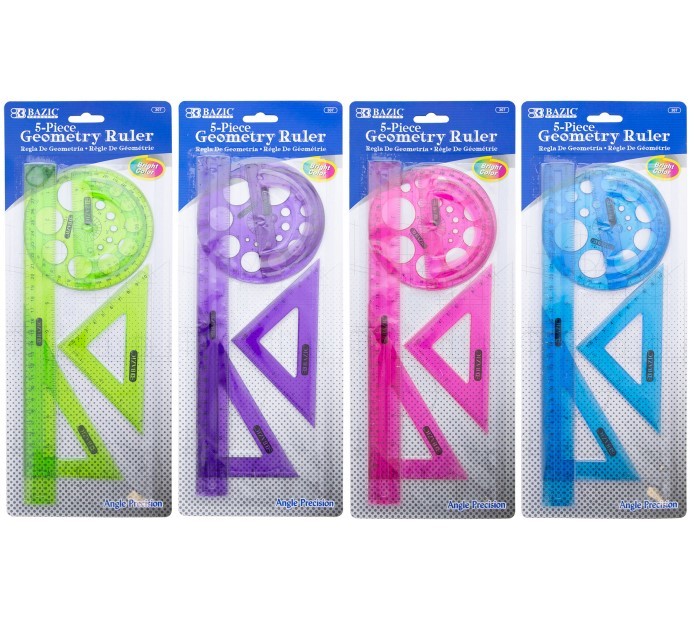 Geometry Ruler Tool Set | Wholesale | DollarDays
