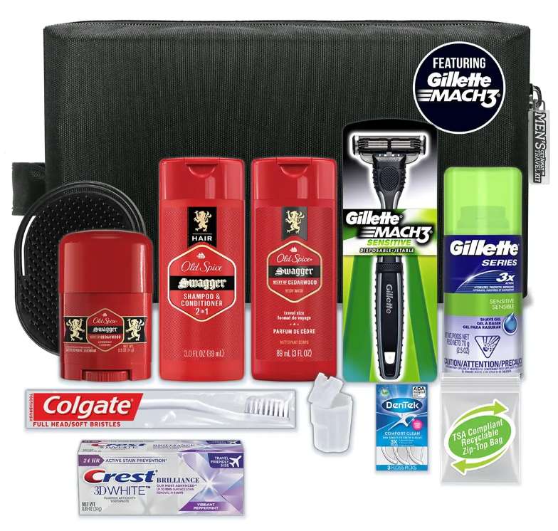 Wholesale Men's Premium Travel Kit - 11 Piece - DollarDays