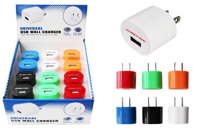 Wholesale USB Universal Wall Chargers in Colors - DollarDays