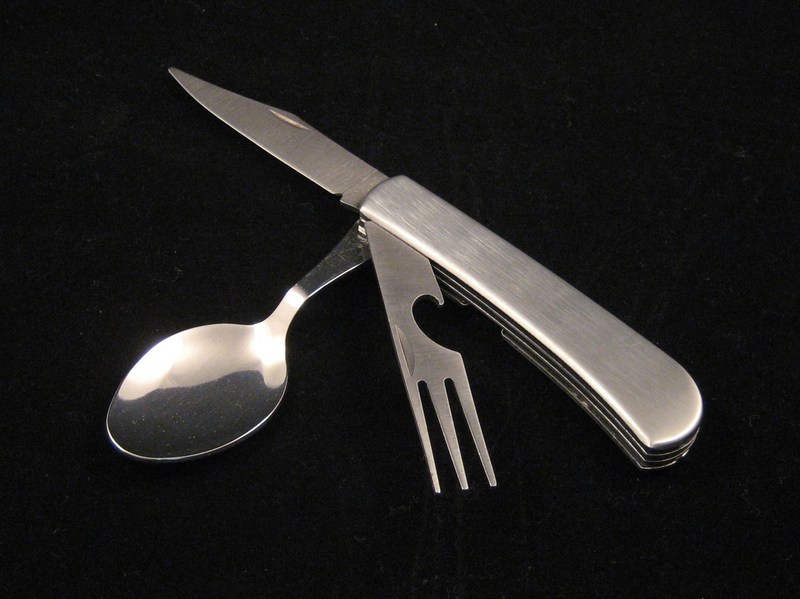 SPOON KNIFE FORK Multi Combo Tool Emergency Survival | eBay