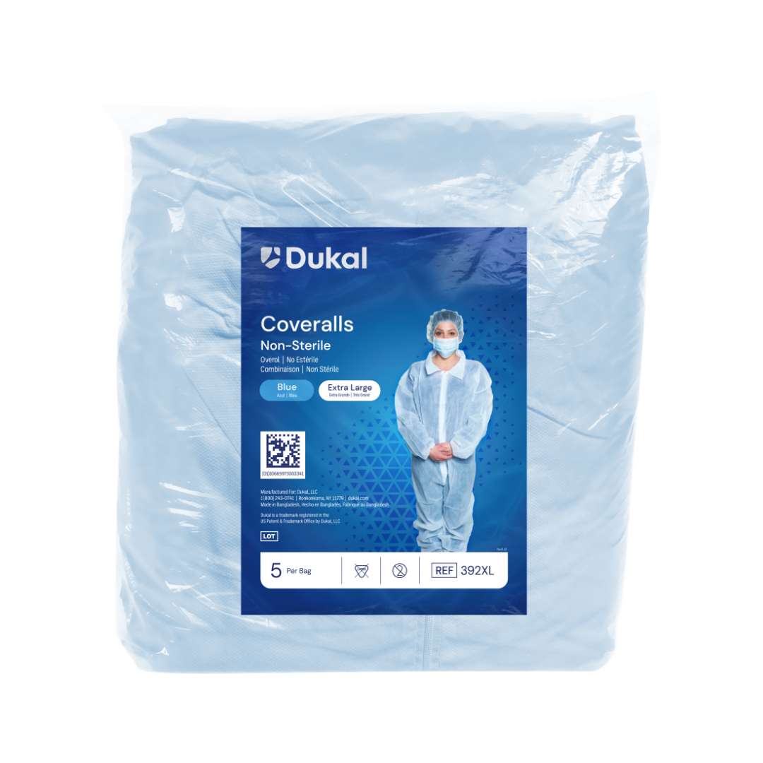 Blue Coveralls, Polypropylene Material | DollarDays