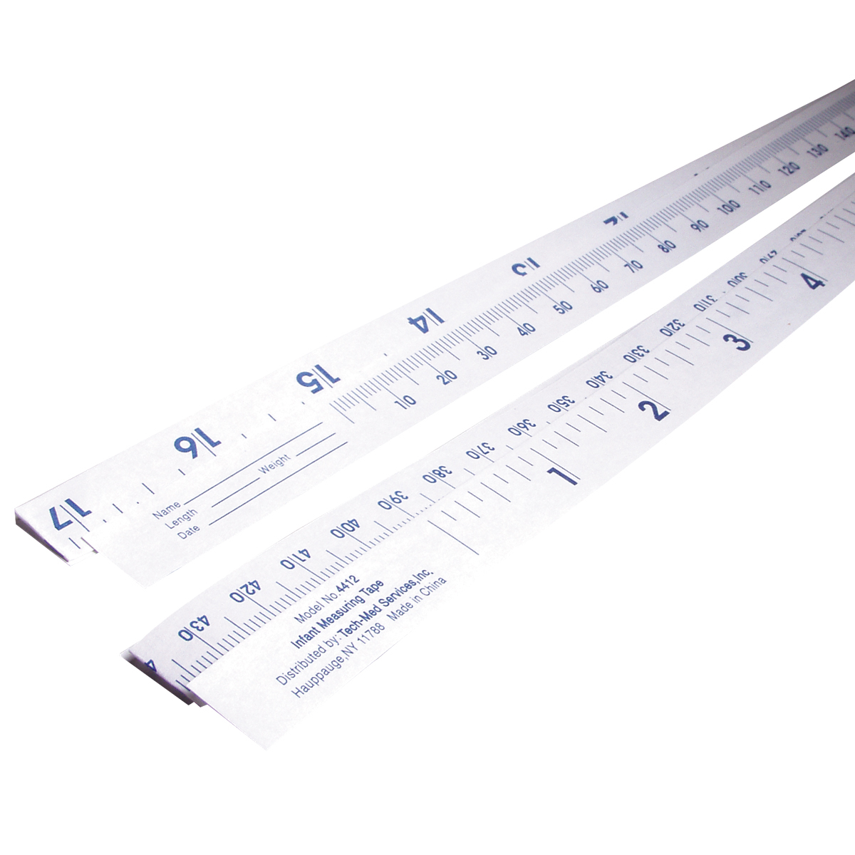 Wholesale Infant Measuring Tape - Blue, White, Paper, 36"