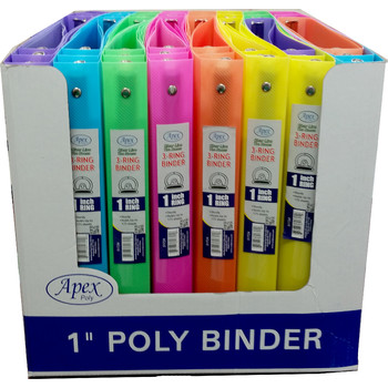 Wholesale One Inch Capacity 3 Ring Binders - 1" Binder Bulk - DollarDays