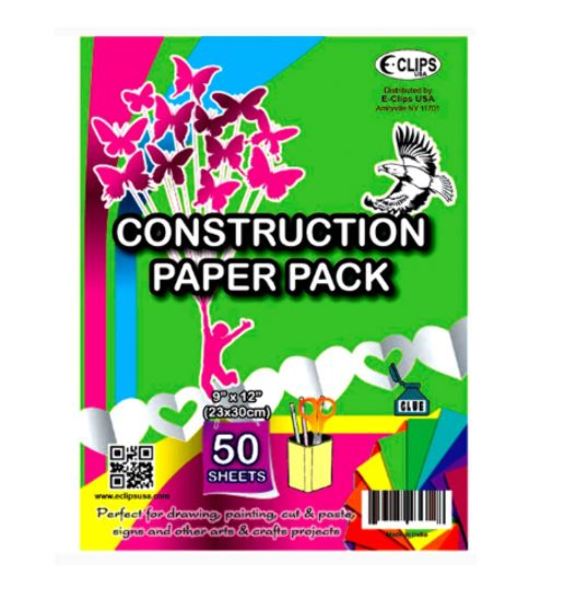 Wholesale Construction Paper - 50 Sheets, Assorted Colors | DollarDays