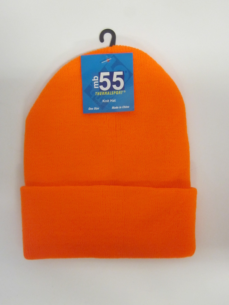 Wholesale Adult Orange Ski Caps - 180 Count