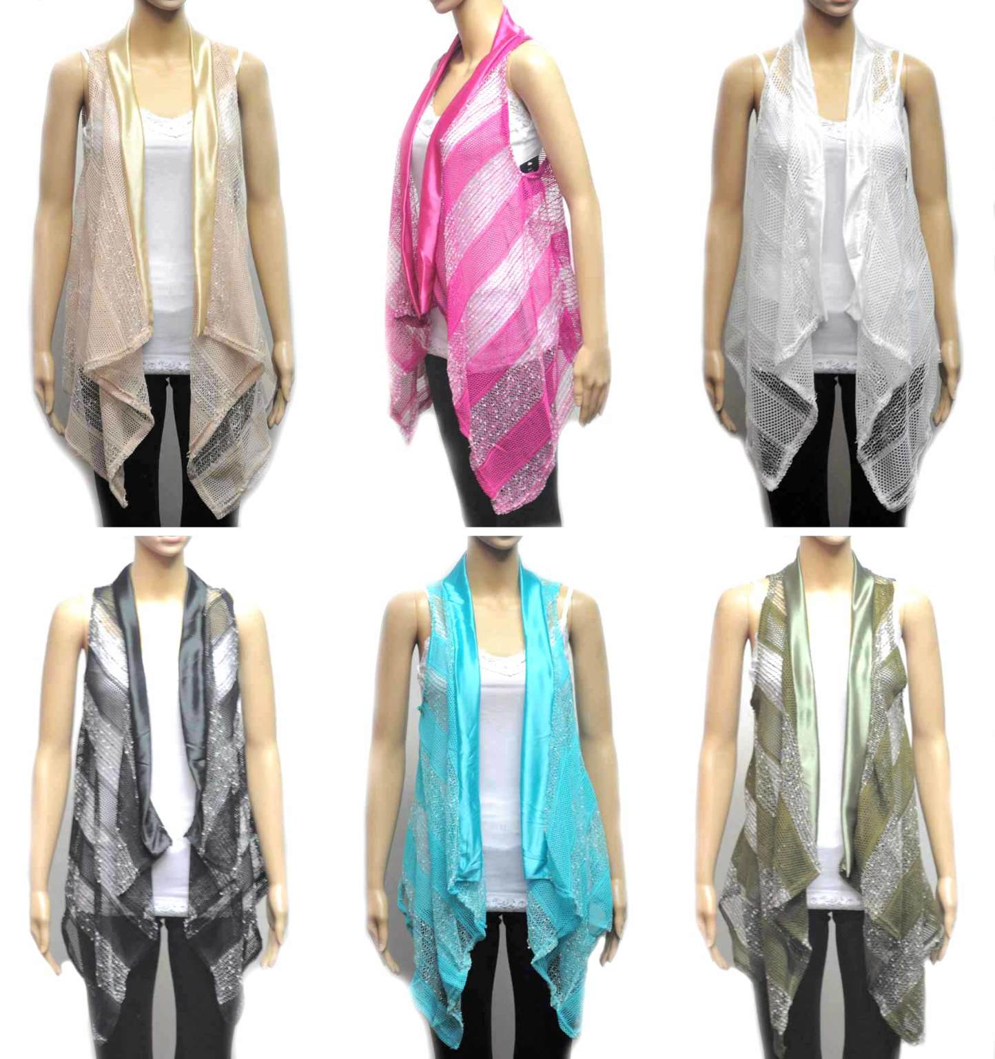 Wholesale Women's Fashion Sheer Vest - Sizes S-XL | DollarDays