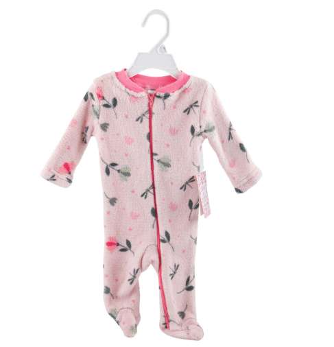 Wholesale Baby Sleepers - Assorted Sizes, Pink Floral