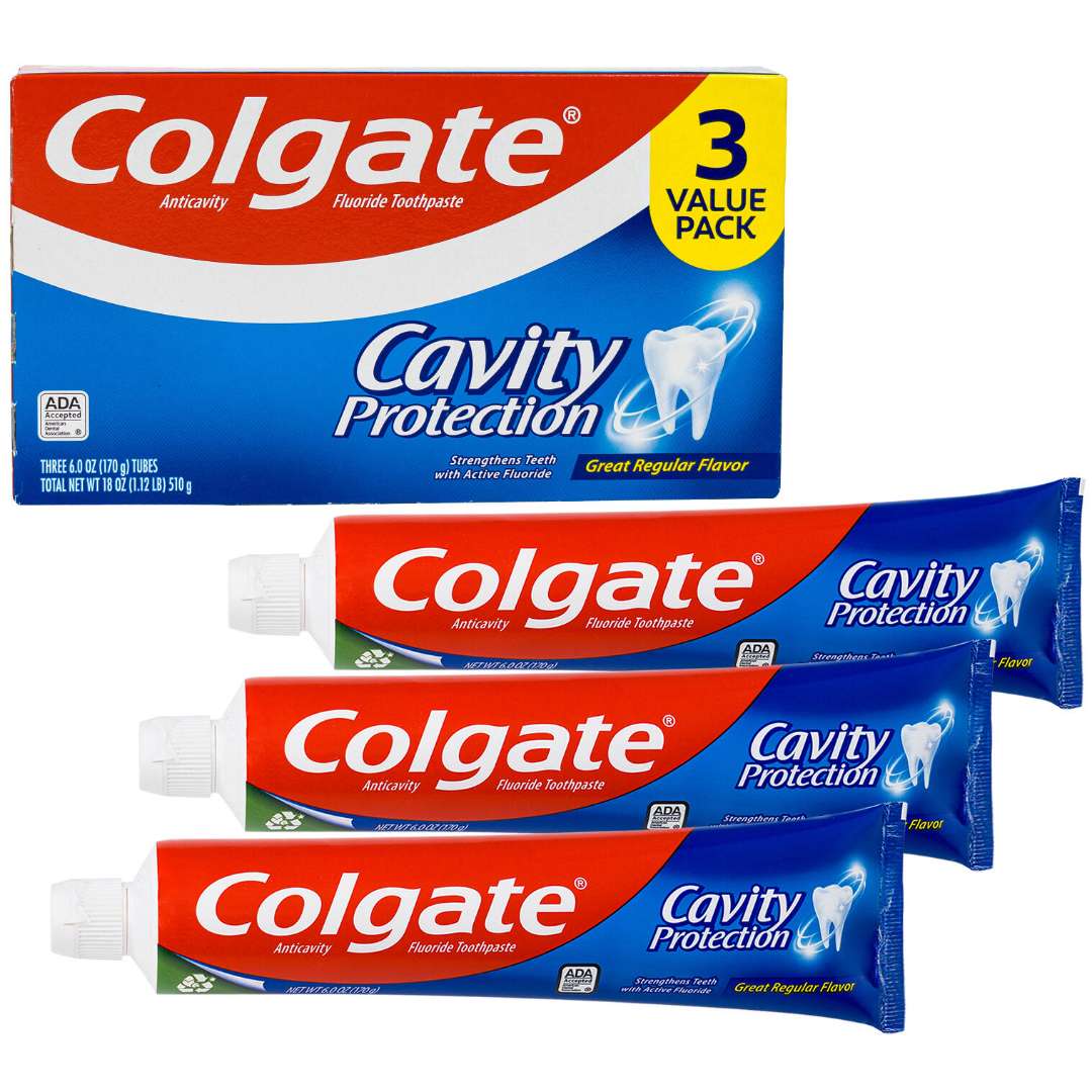 Wholesale Colgate Cavity Protection Toothpastes, 6 oz - 3 Pack
