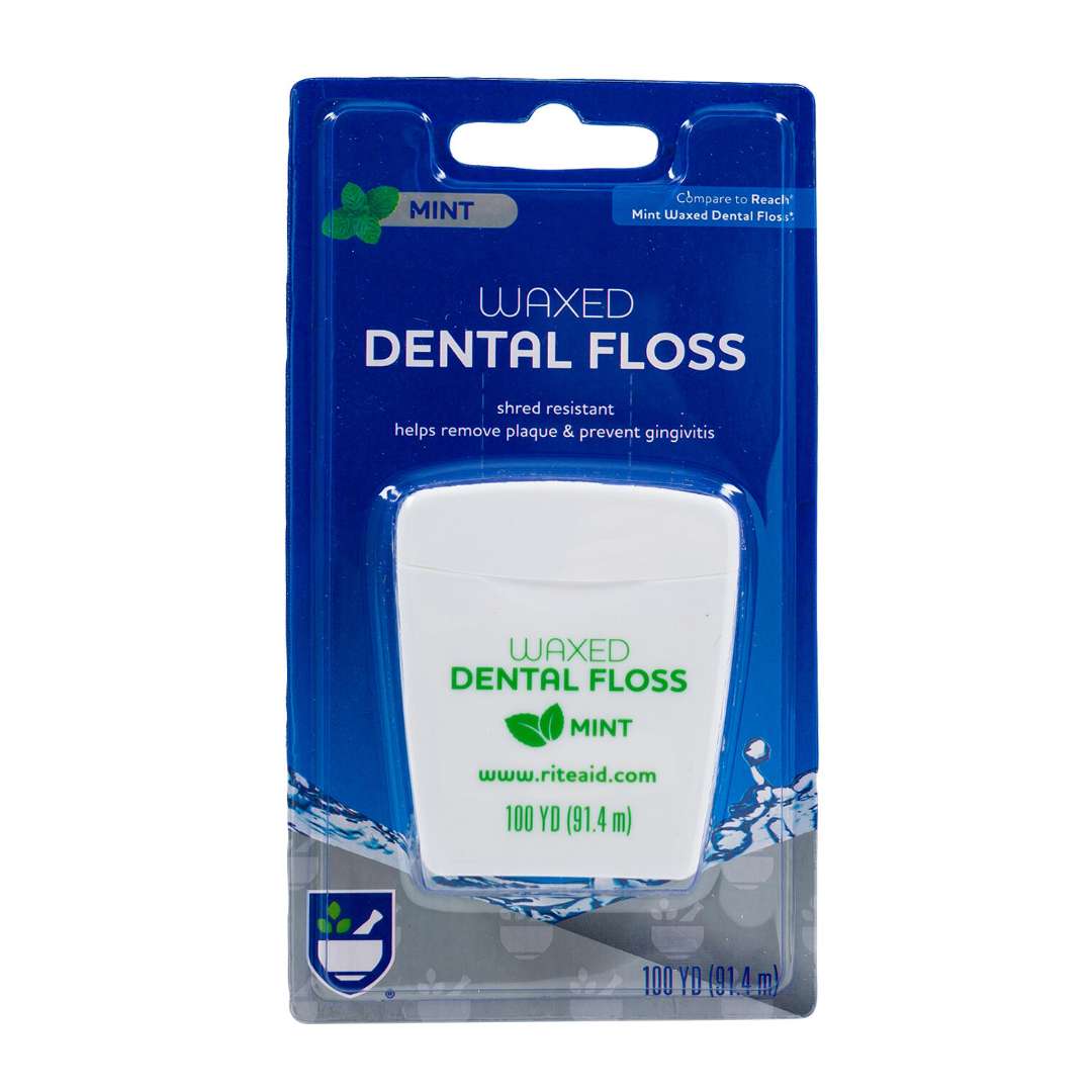 Waxed Mint Dental Floss -100 Yards | DollarDays