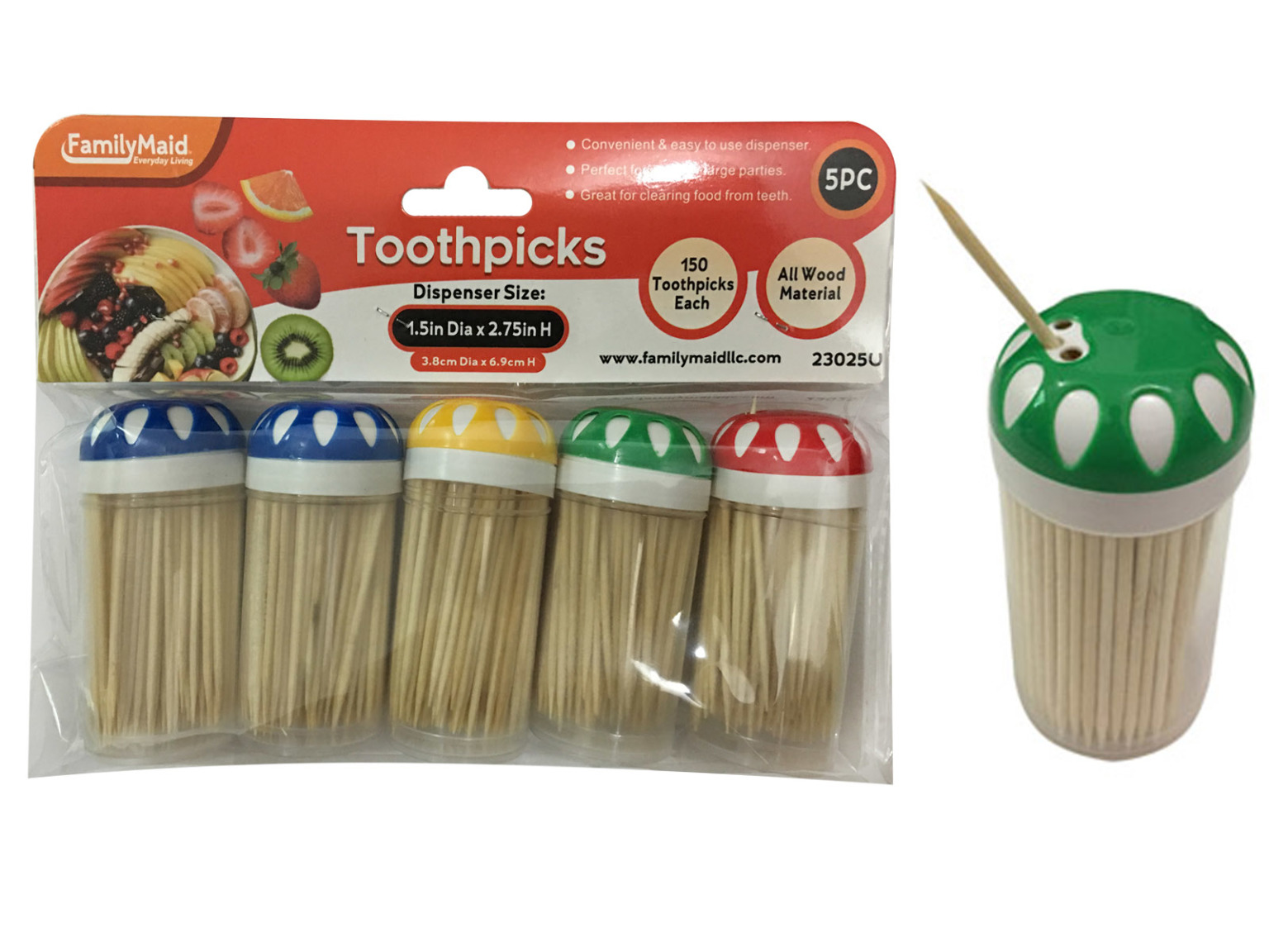 Wholesale 5 Pack Toothpicks Set - 150 Each | DollarDays