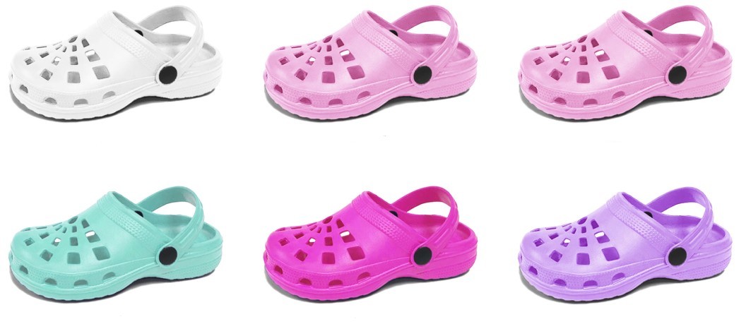 Wholesale Toddler Girls' EVA Clogs in 5 Colors - DollarDays