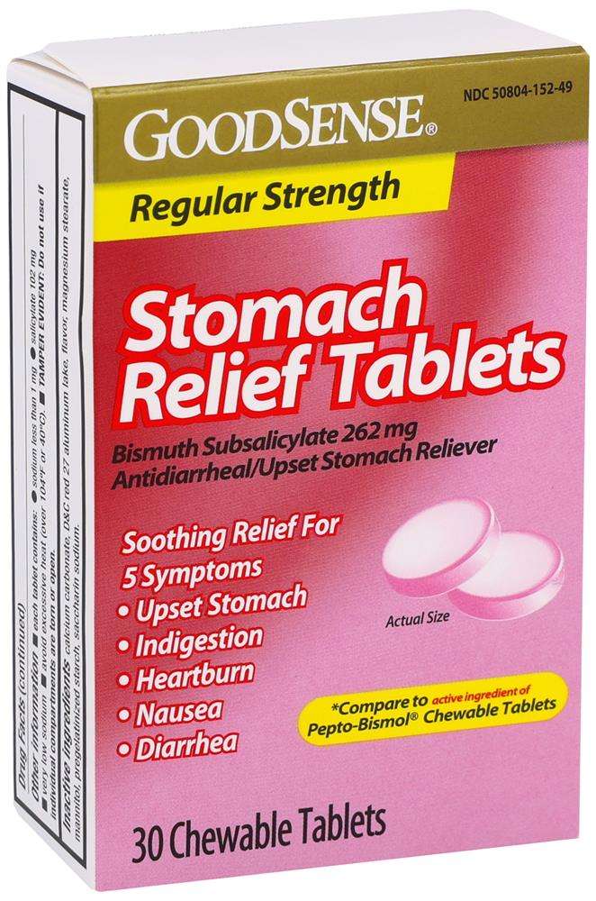 Wholesale GoodSense Stomach Relief Tablets - 525 mg, 30 Pack