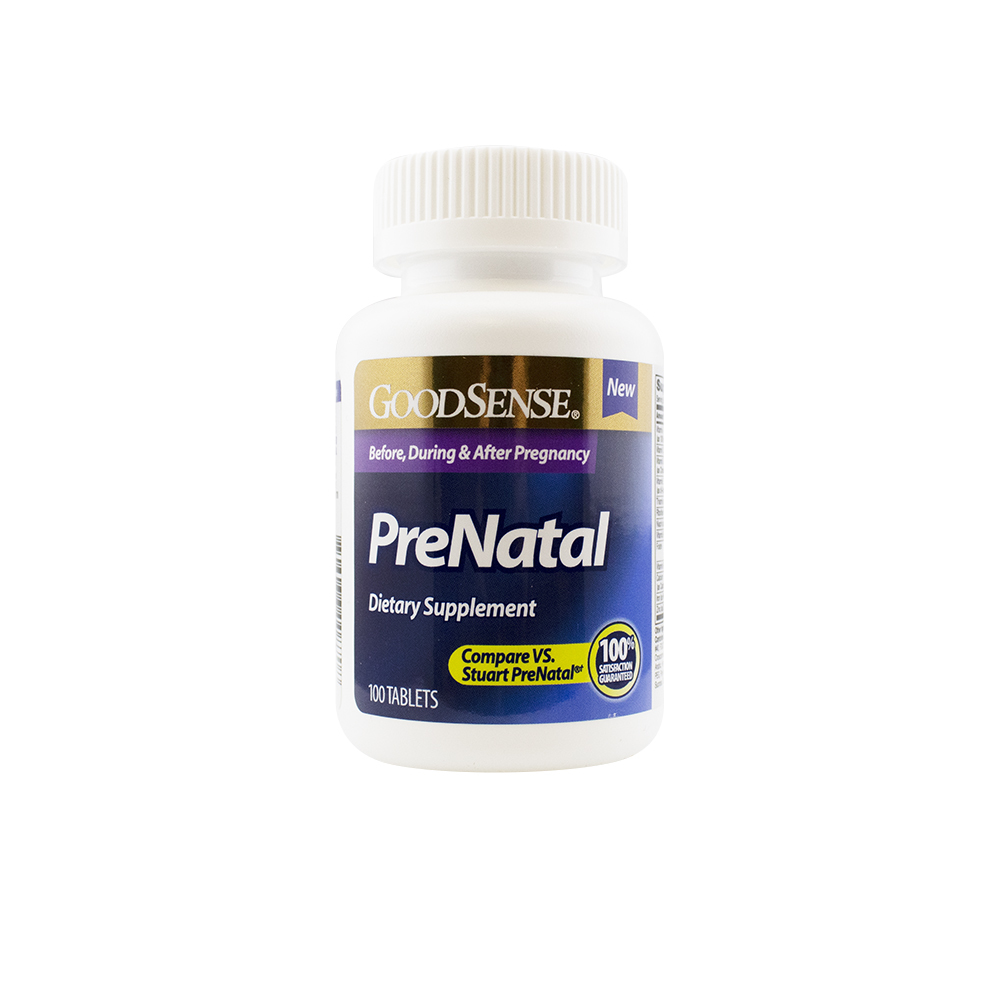 Wholesale GoodSense Prenatal Tablets - 100/Bottle