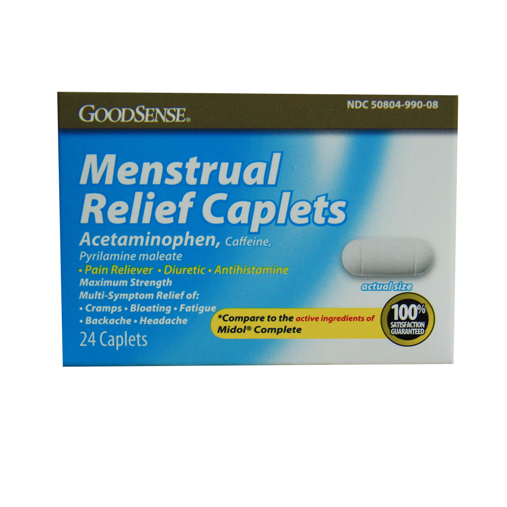 Wholesale GoodSense Menstrual Relief Caplets - Max-Strength, 24 Pack