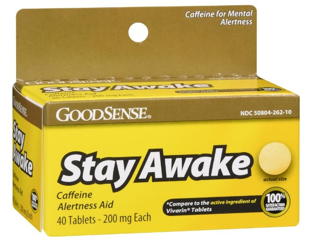 Wholesale GoodSense Stay Awake Tablets - 40/Box, 200mg Caffeine