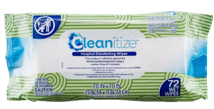 Cleanitize Hospital Disinfecting Wipes