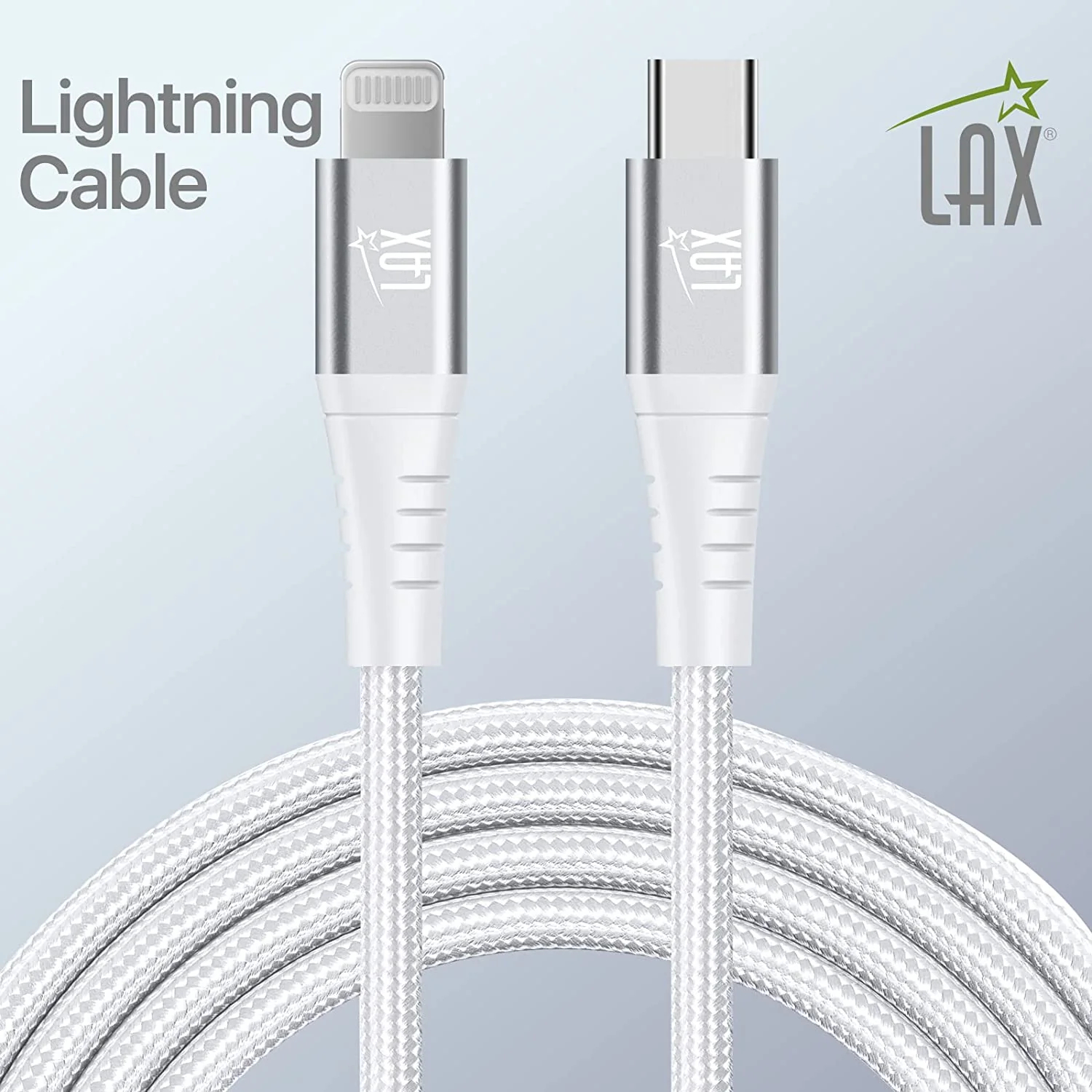 Bulk Apple Lightning to USB-C Cables, 6', Silver - DollarDays