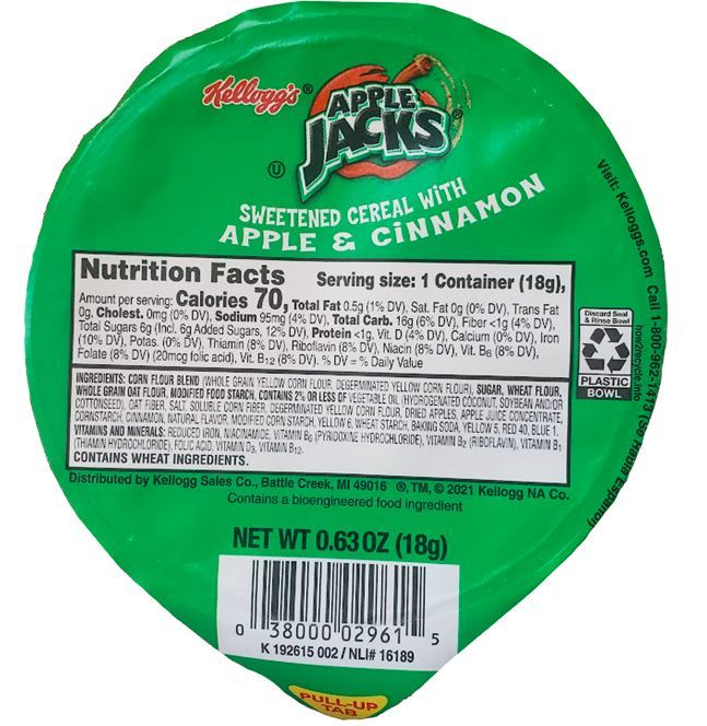 Bulk Kellogg's Apple Jacks Cereal Bowls - DollarDays