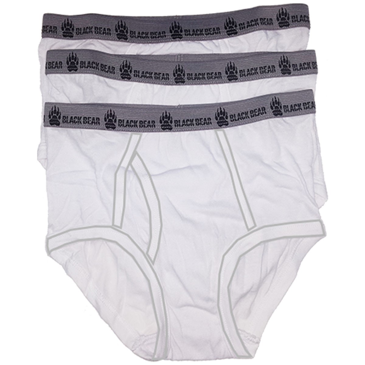 Bulk Boys' Fly Front Briefs - 4T, White, 3 Pack - Wholesale Briefs