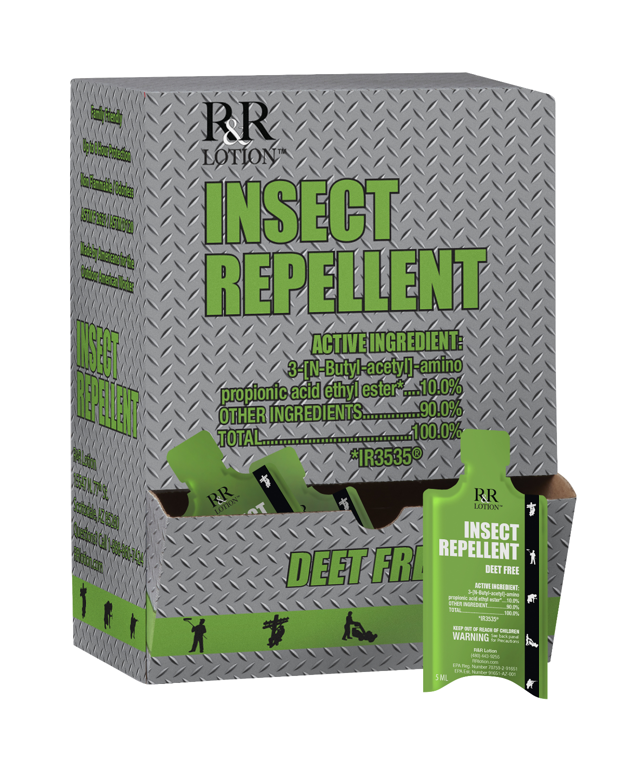 Wholesale R&R Lotion Insect Repellent Packet 100 | DollarDays