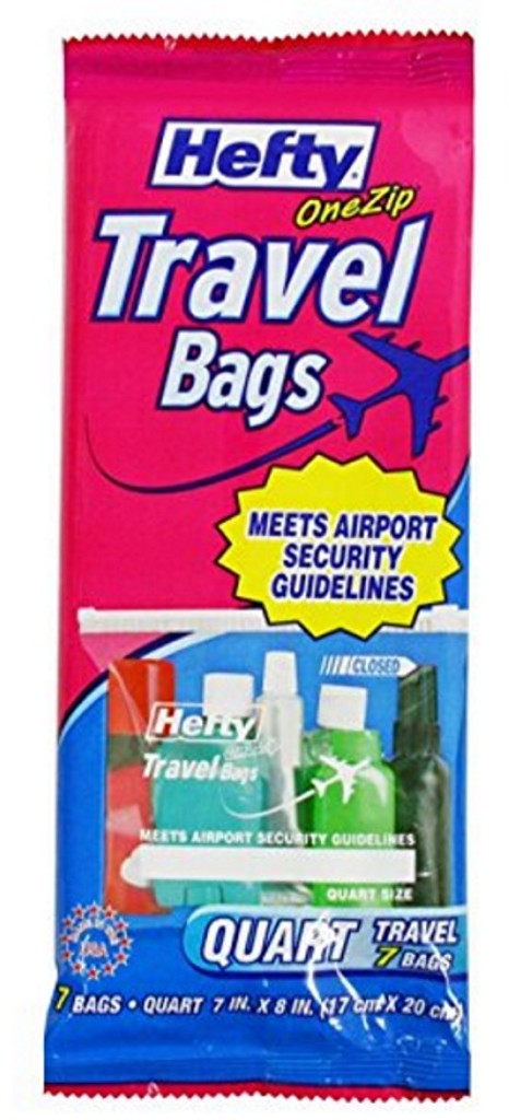 Wholesale Hefty One Zip Travel Bags Quart Size 7 Pack | DollarDays
