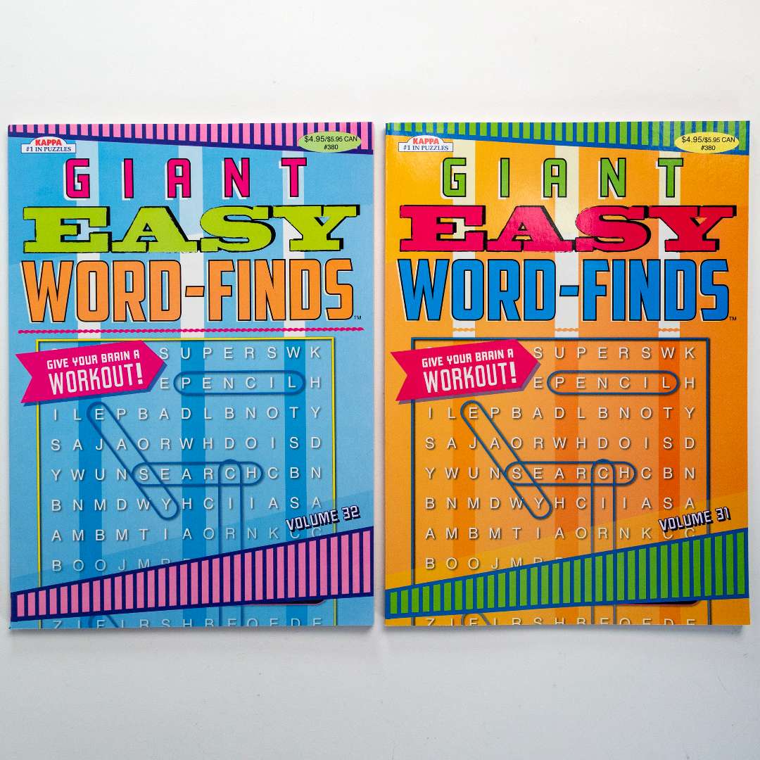 Giant Easy Word-Finds, Assorted - 80 Pages | DollarDays