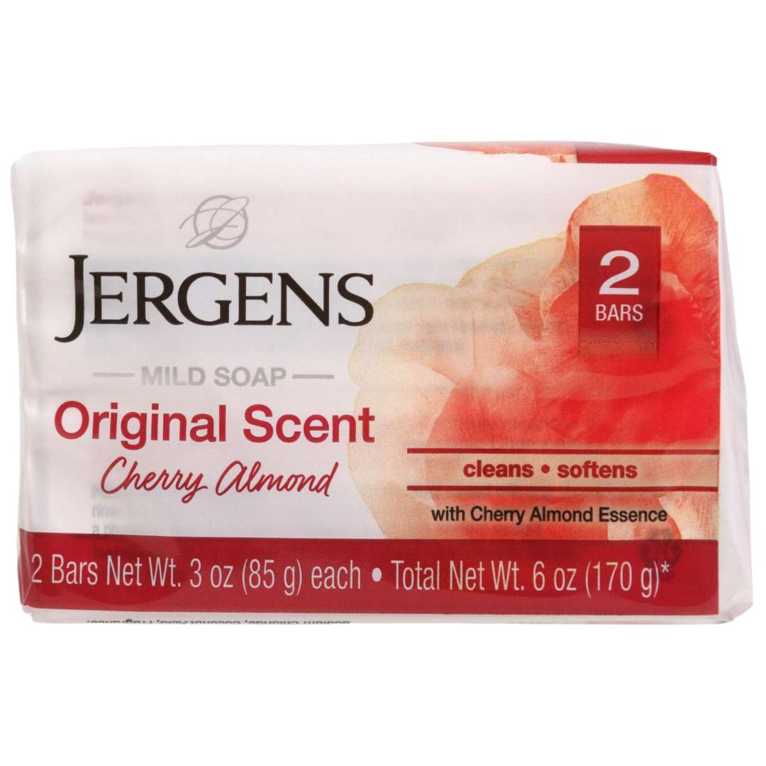 Bulk Jergens Cherry Almond Bar Soap 2-Pack 3 oz - DollarDays