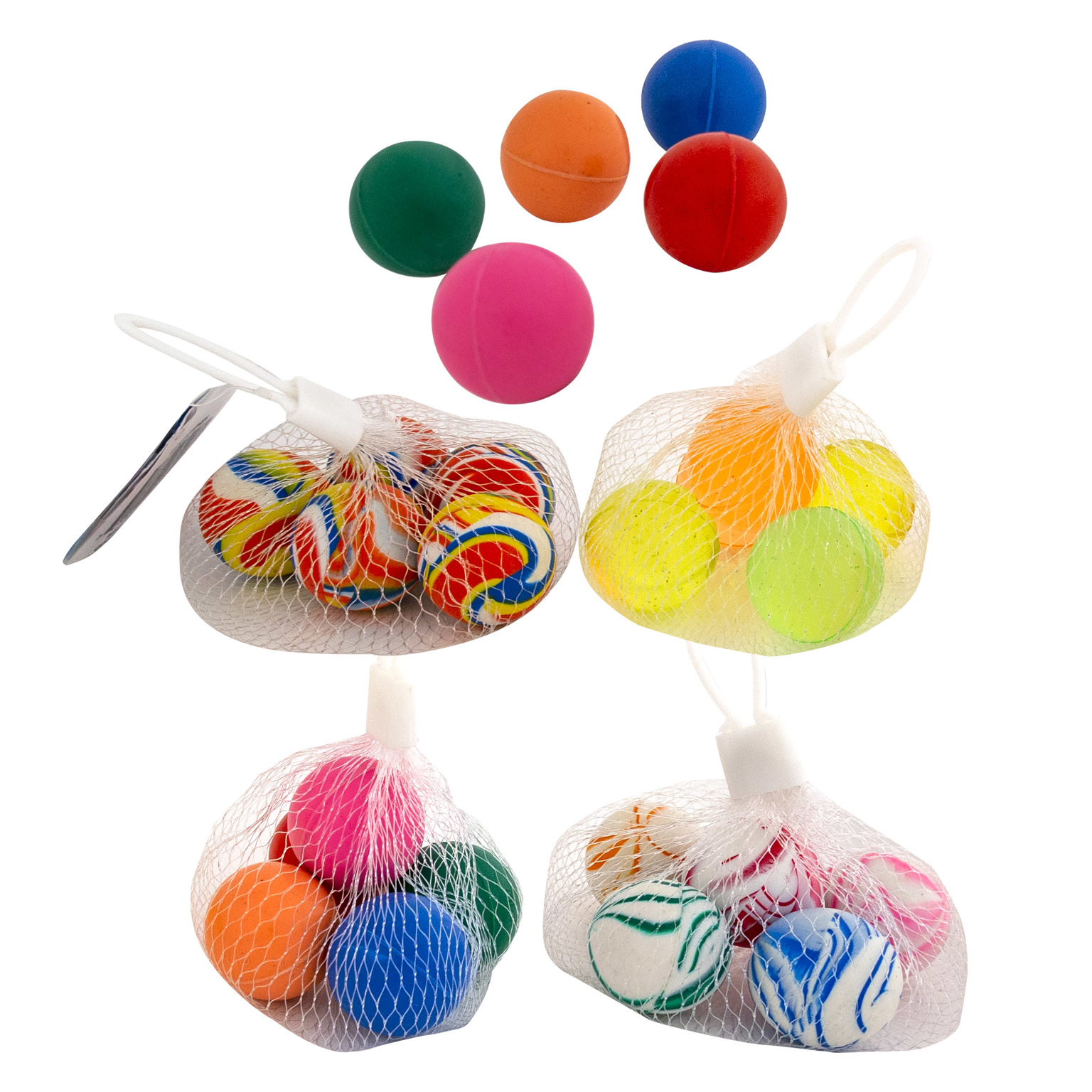 Wholesale Bouncy Balls - Assorted Styles, 5 Packs