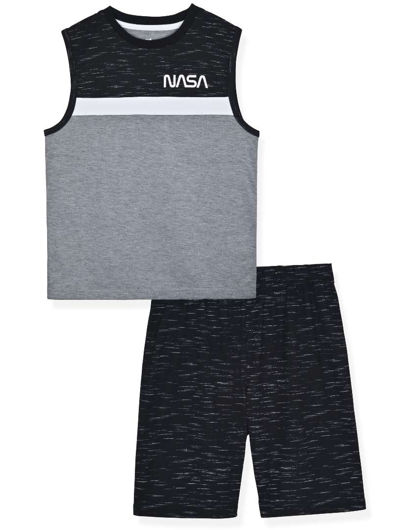 Bulk Boys' Short Sets - Grey, 2 Piece | Wholesale Pajama Sets