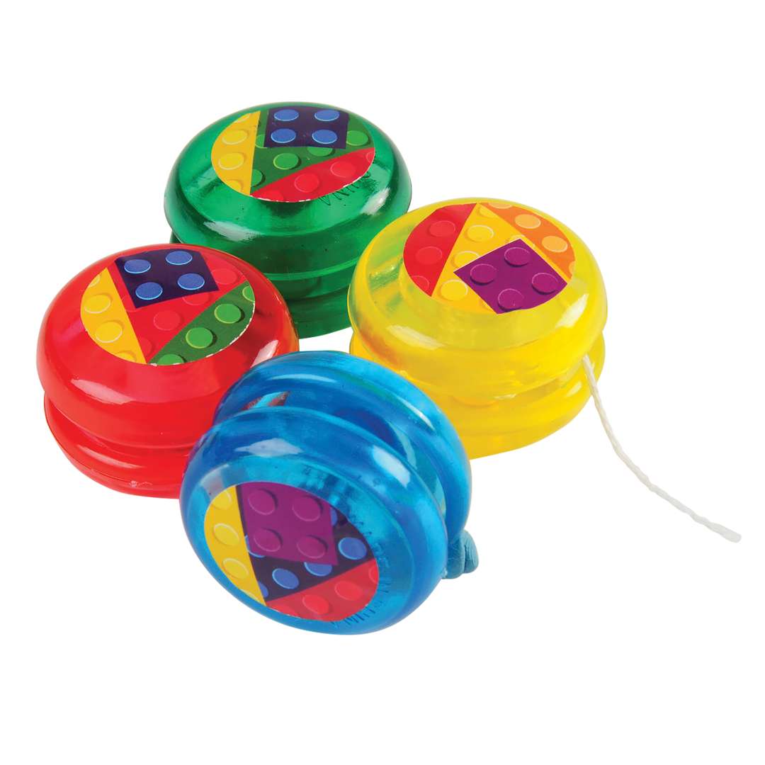 Wholesale Building Block Mini Yo-Yos, Assorted