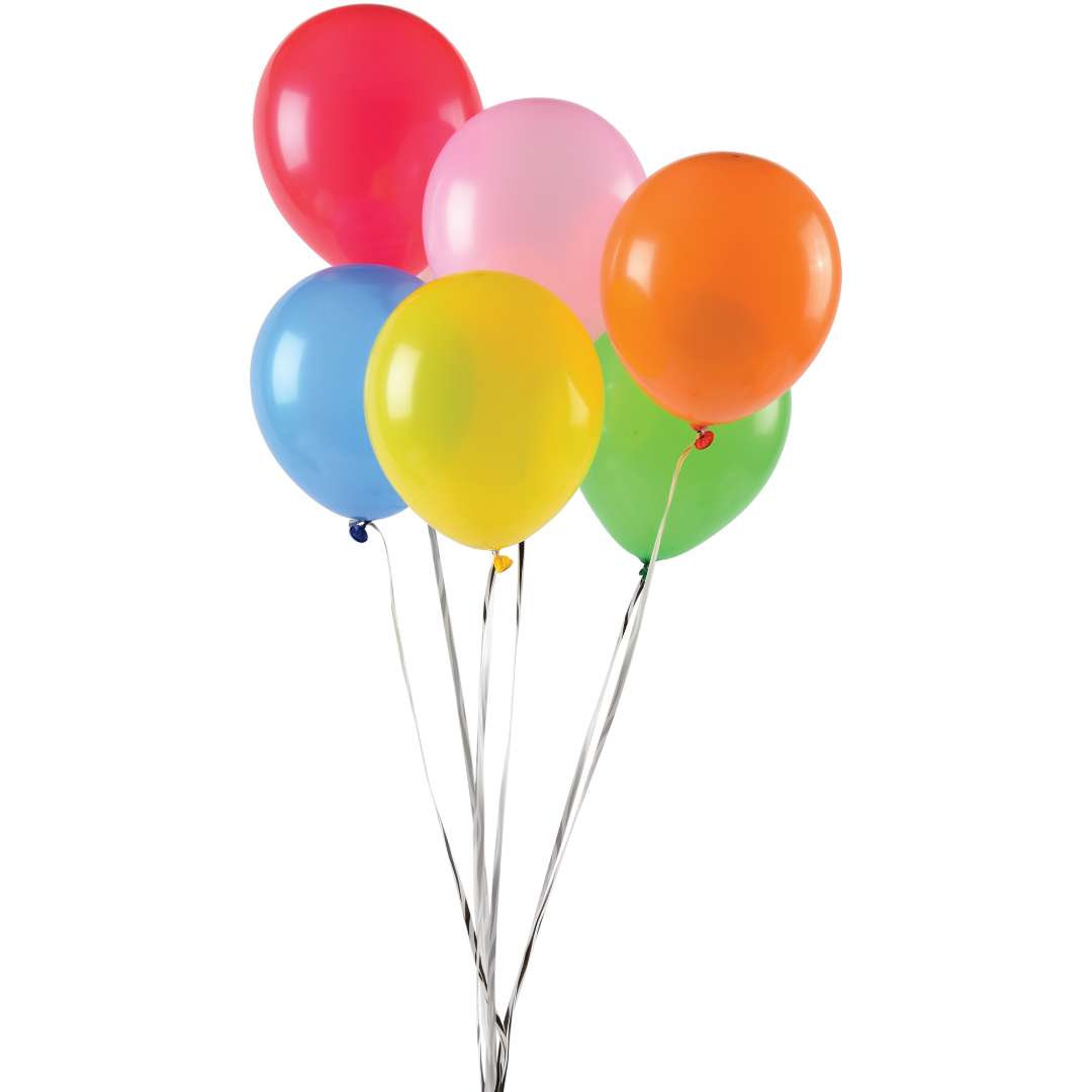 Wholesale Helium Balloons, Assorted, 7"