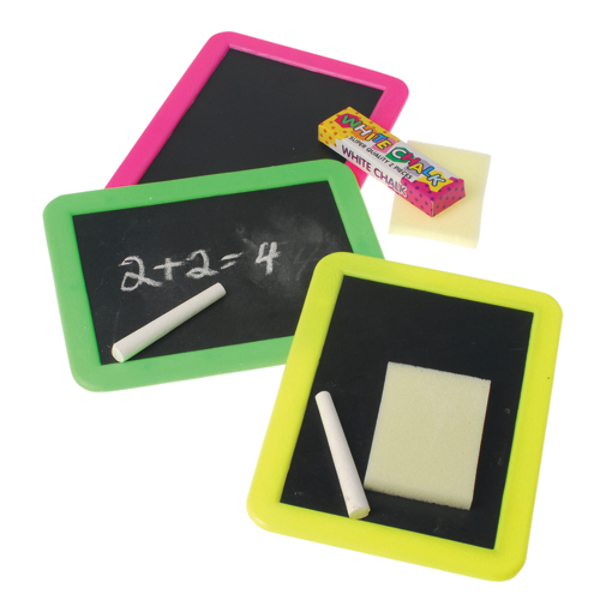 Wholesale Mini Blackboards with Chalk and Erasers | DollarDays