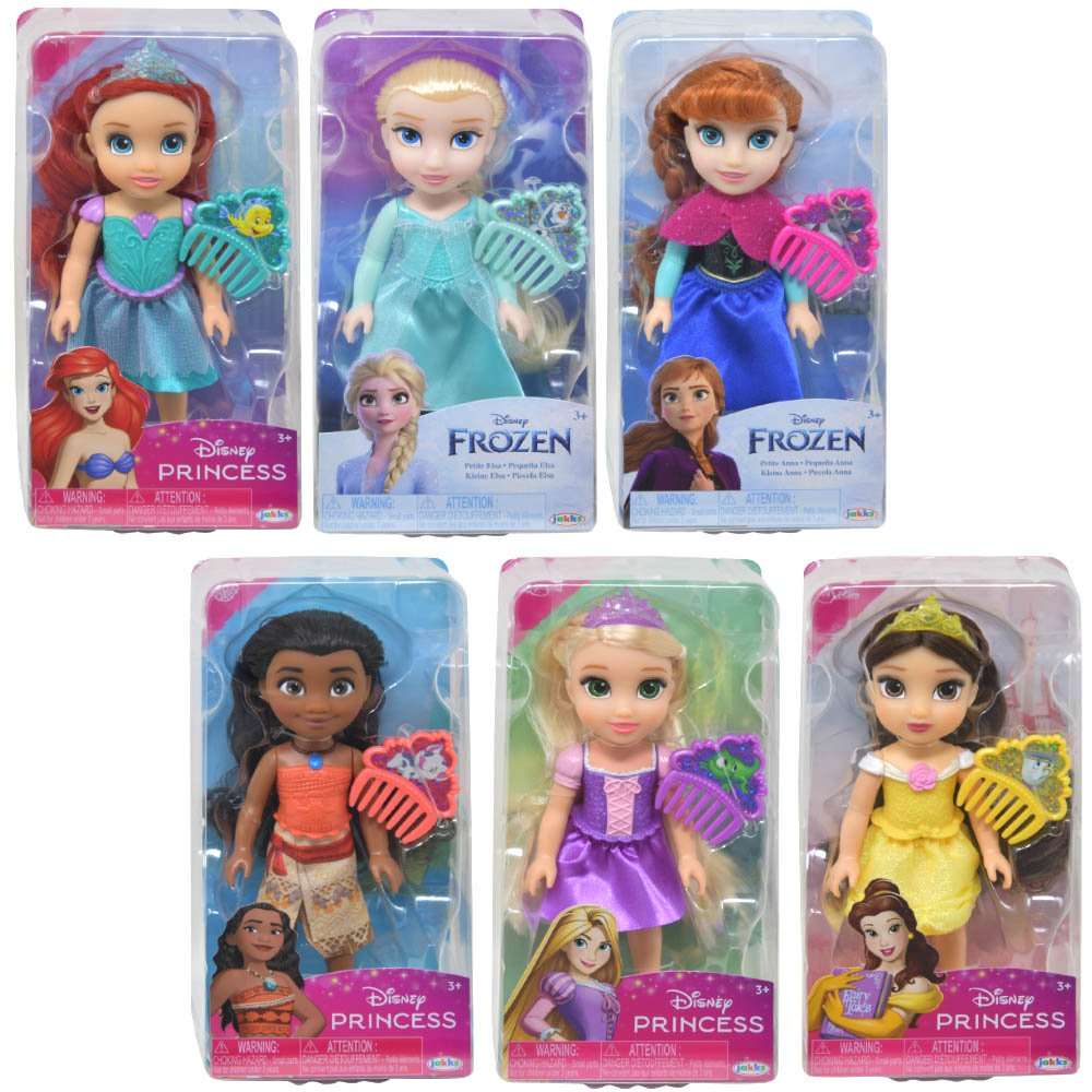 Wholesale Disney Princess and Frozen Dolls - Assorted, 6" - DollarDays