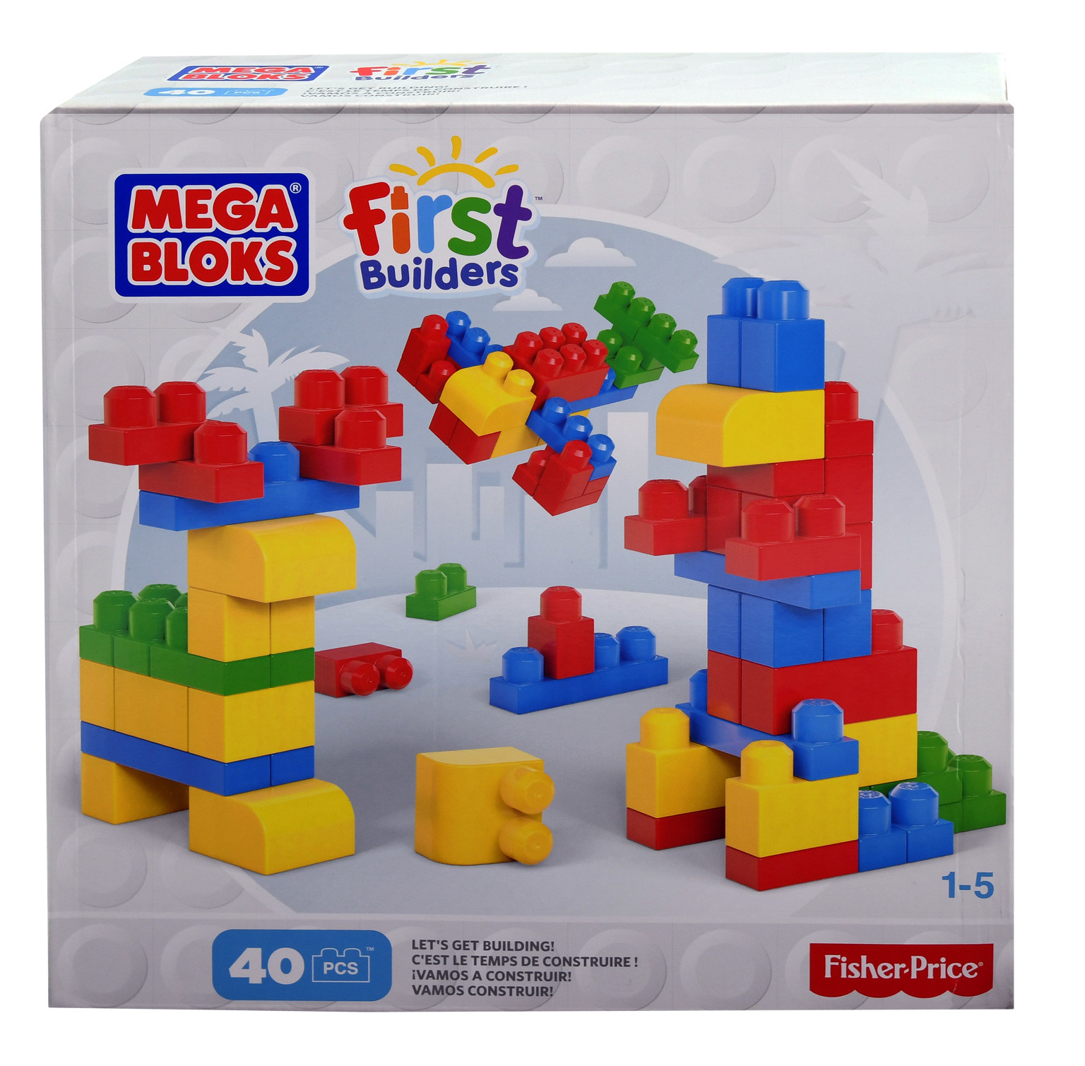 Wholesale Mega Blocks Lets Start Building Box - 40 Piece